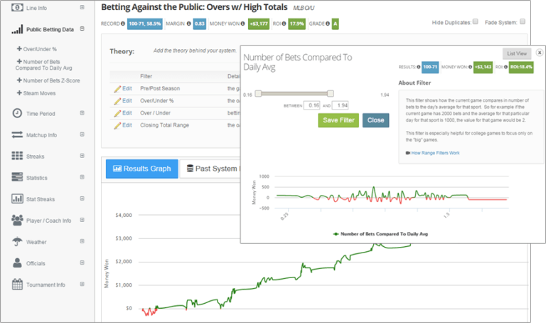 NFL, MLB and NBA Betting Trends | Sports Betting Systems with Bet Labs